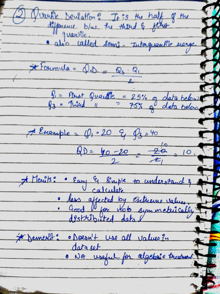 Quartile Deviation | PDF
