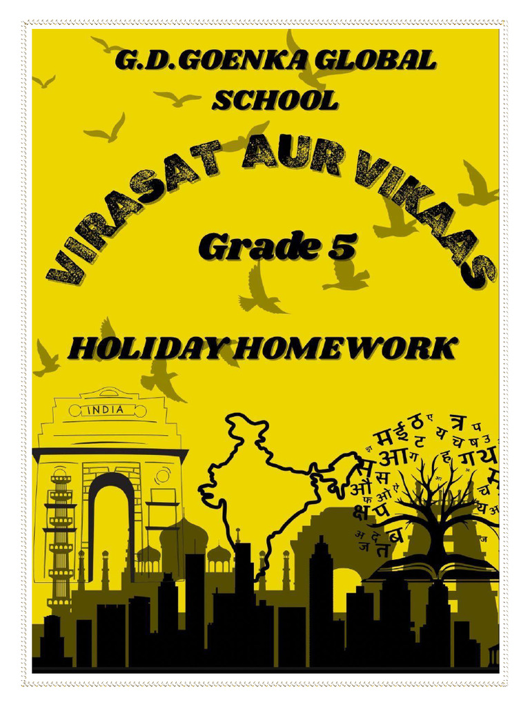 Grade 5 Holiday Homework Third Language | PDF | Kitchen | Multiplication
