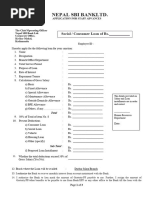 Provident Fund Loan Application Form | PDF | Loans | Banks