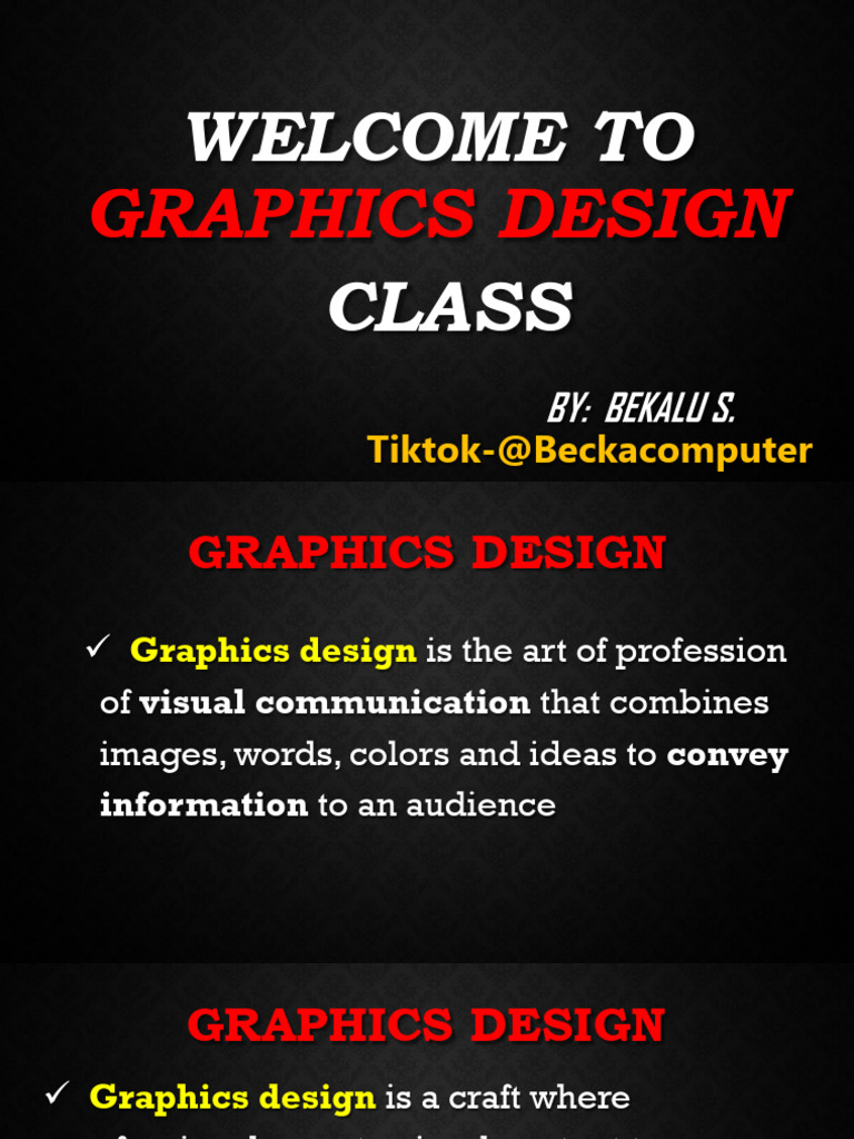 Graphics Design Lecture Note ST | PDF