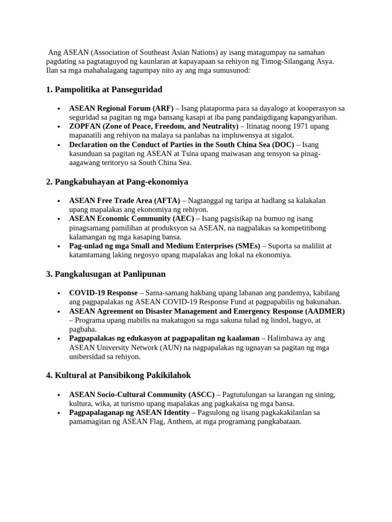Ang ASEAN | PDF