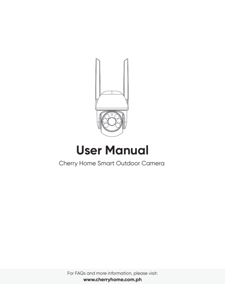 Smart Outdoor Camera Manual | PDF | Camera | Camera Lens