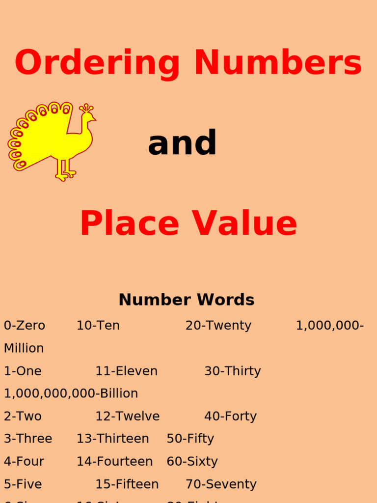 Year-5-Maths-Ordering and The Place Value | PDF | Mathematical Notation ...