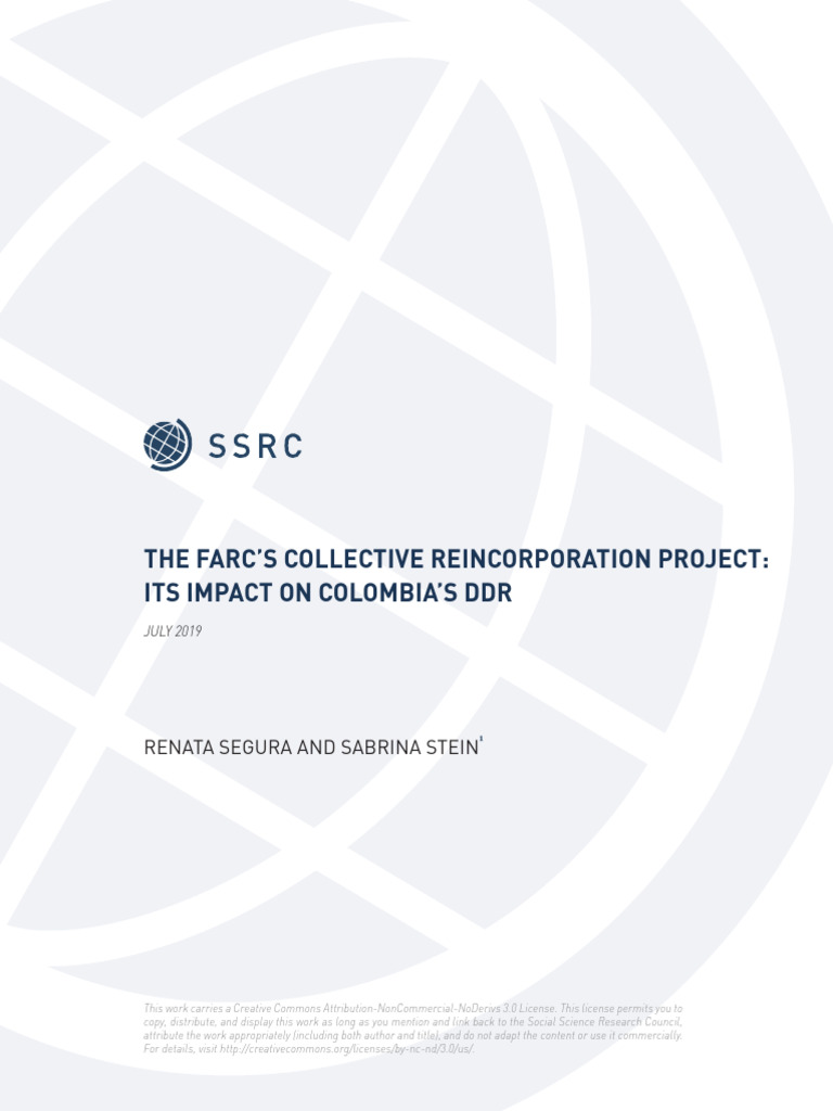 The Farcs Collective Reincorporation Pro | PDF | Colombia