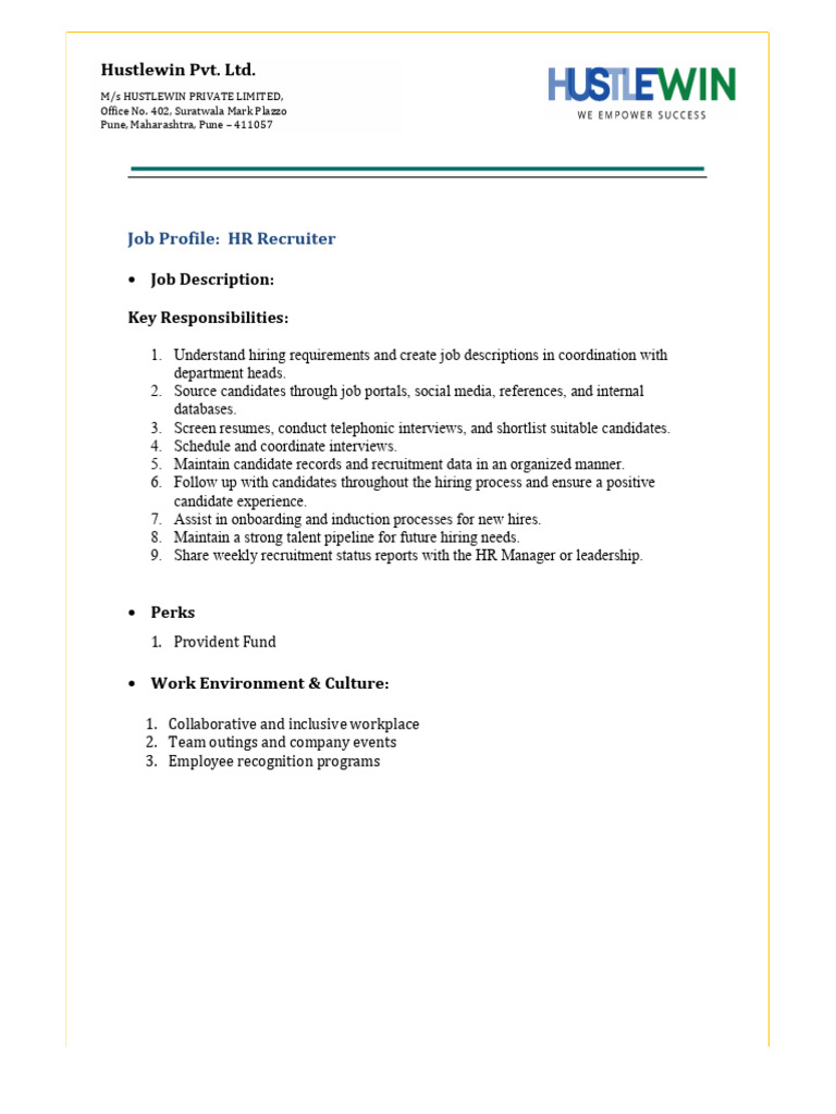 HR Recruiter | PDF