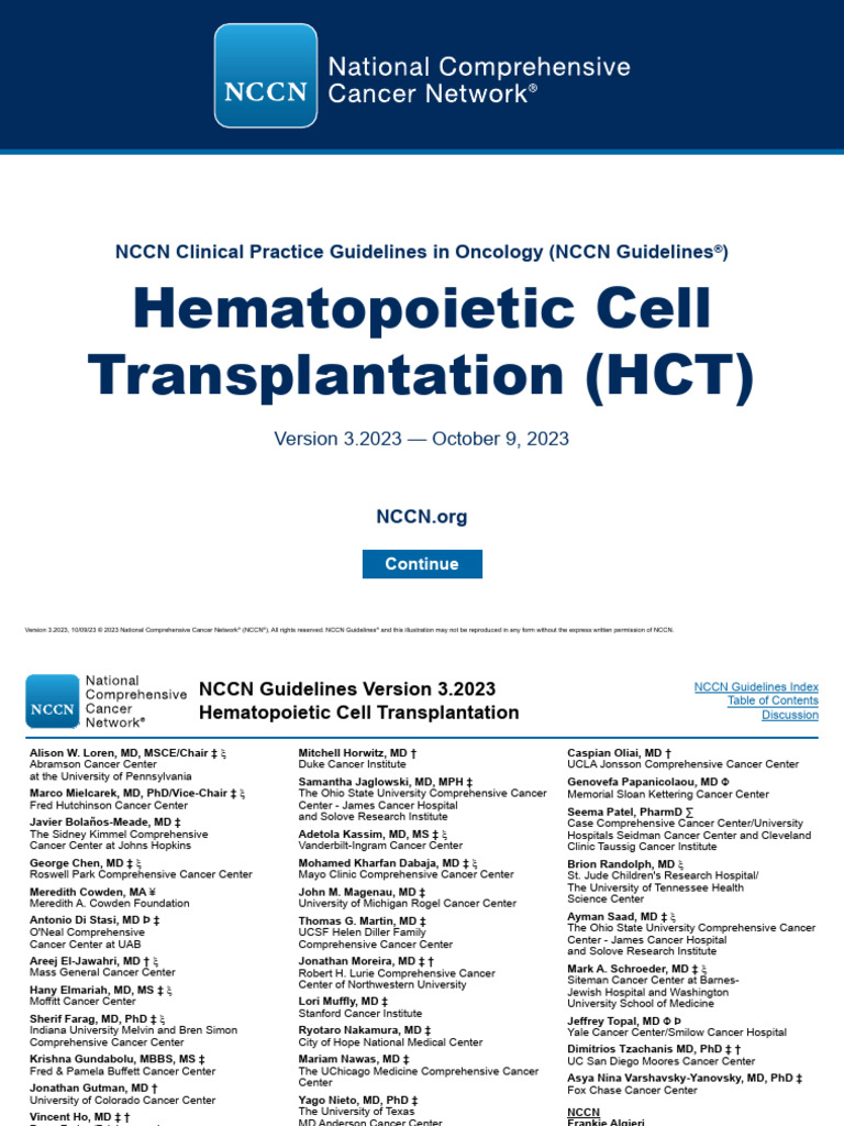 8 HCT 2023 2 | PDF | Hematopoietic Stem Cell Transplantation | Lymphoma