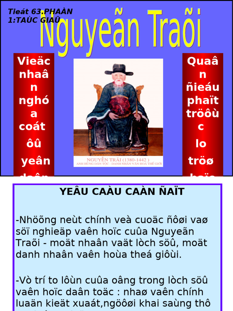 Tac Gia Nguyen Trai | PDF