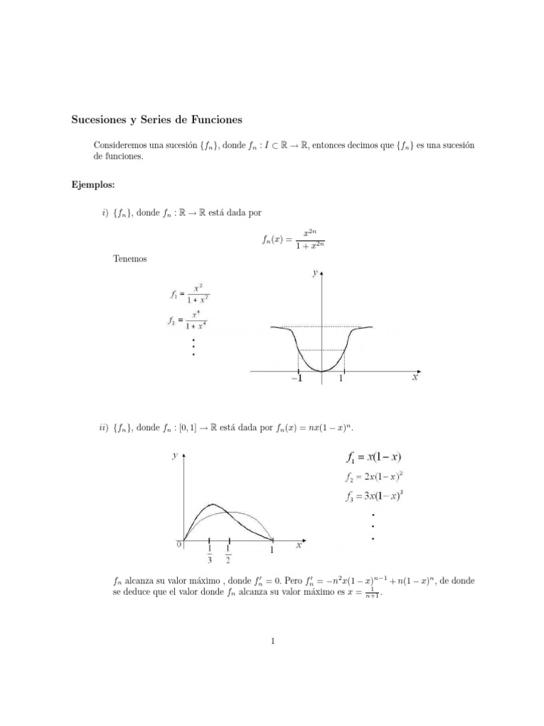 Sucesiones y Series de Funciones | PDF | Análisis matemático | Análisis