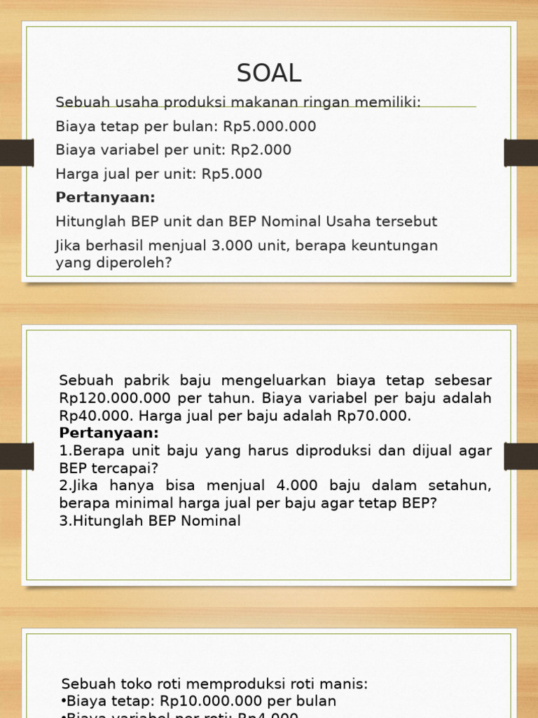 Soal Bep | PDF