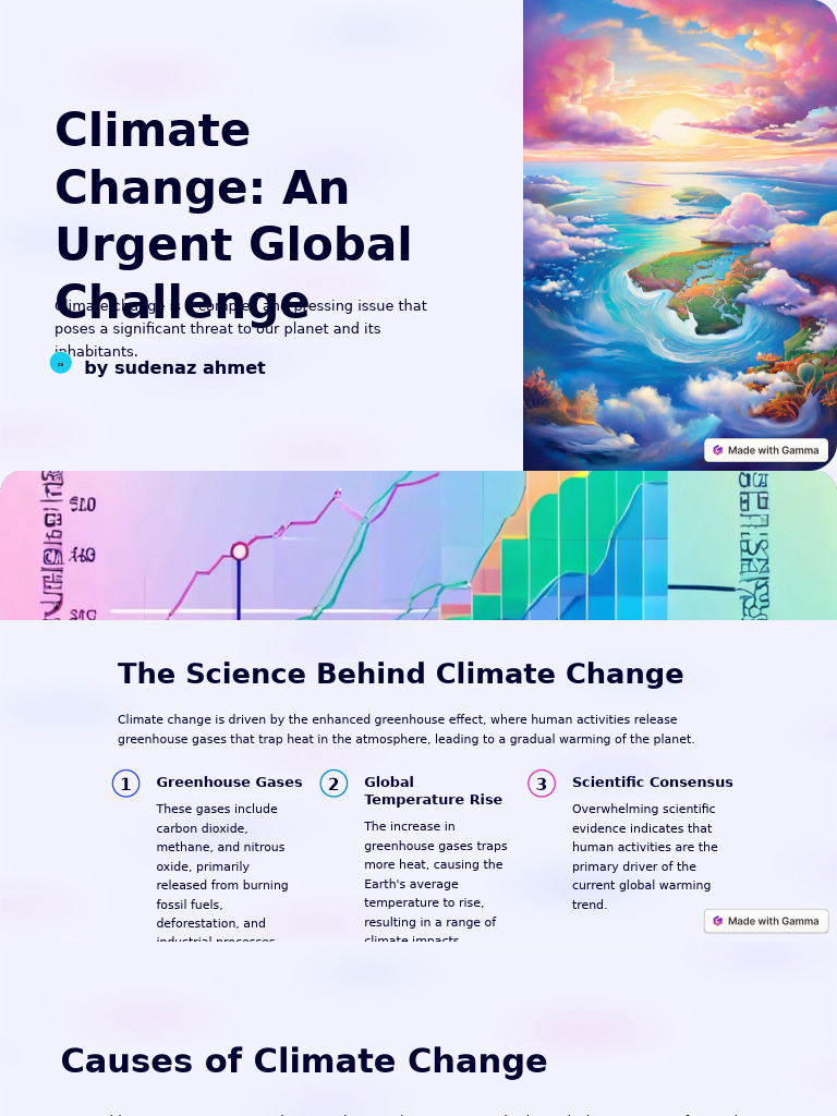 Climate Change An Urgent Global Challenge | PDF | Climate Change ...