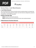 Edurev-Mnemonics - D and F - Block - Chemistry Class 12 - NEET PDF ...
