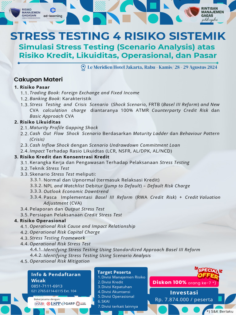 RMG-Brosur Stress Testing 4 Risiko Sistemik | PDF | Basel Iii ...