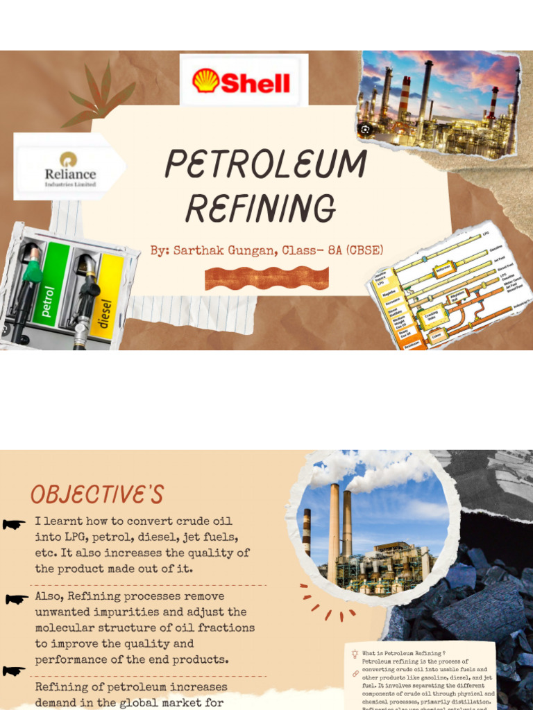 Petroleum Refining Science Presentation in Brown Beige SC - 20250608 ...