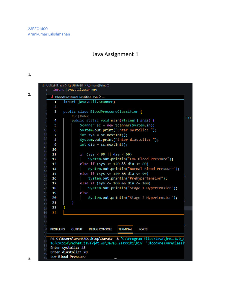 Java Assignment 1 | PDF