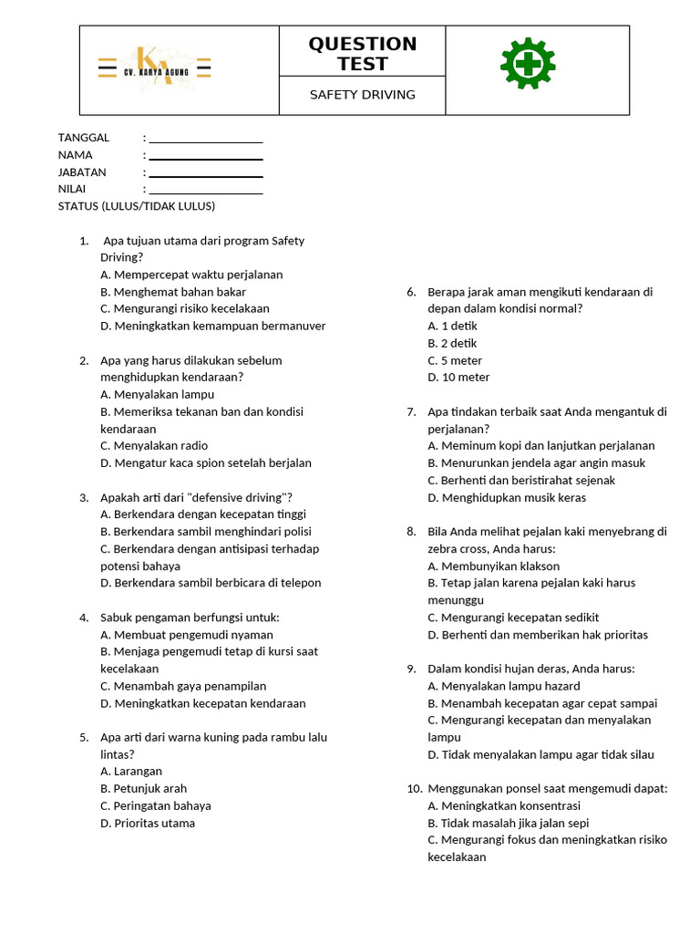 Materi Safety Induction | PDF