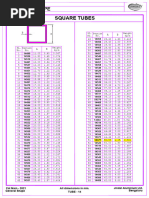 Square Tubes Specifications | PDF