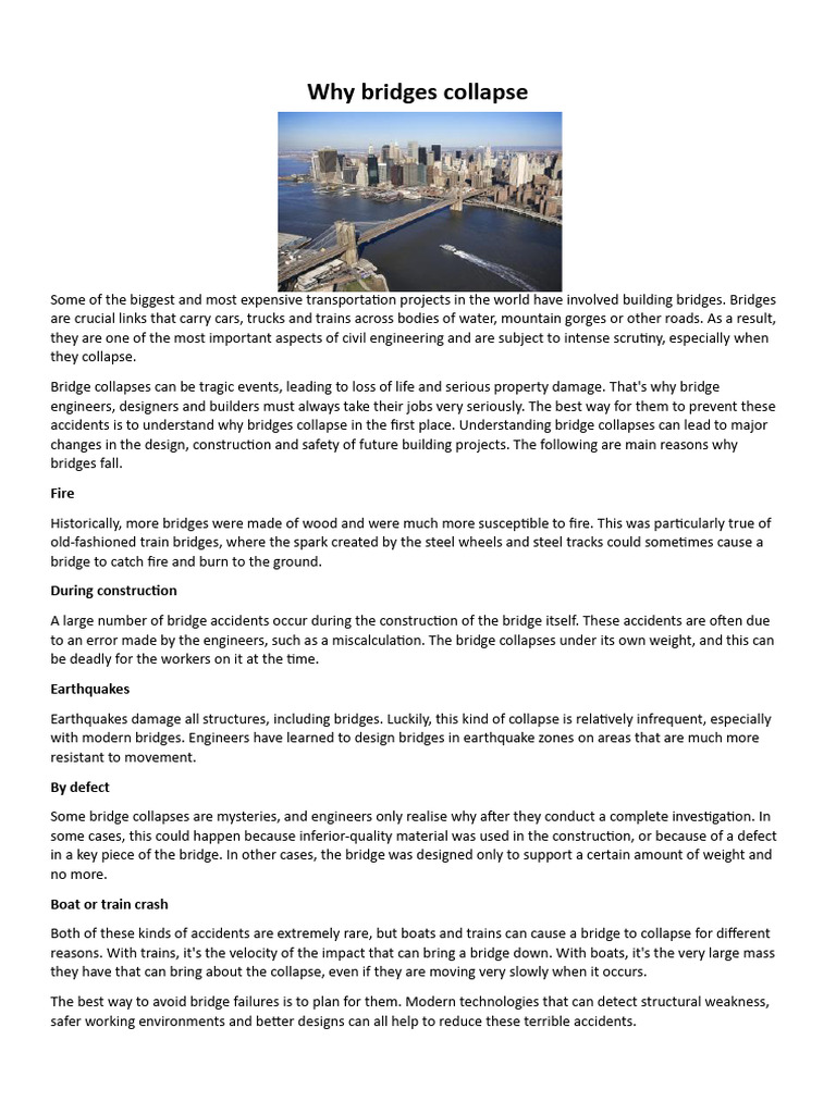 Why Bridges Collapse | PDF