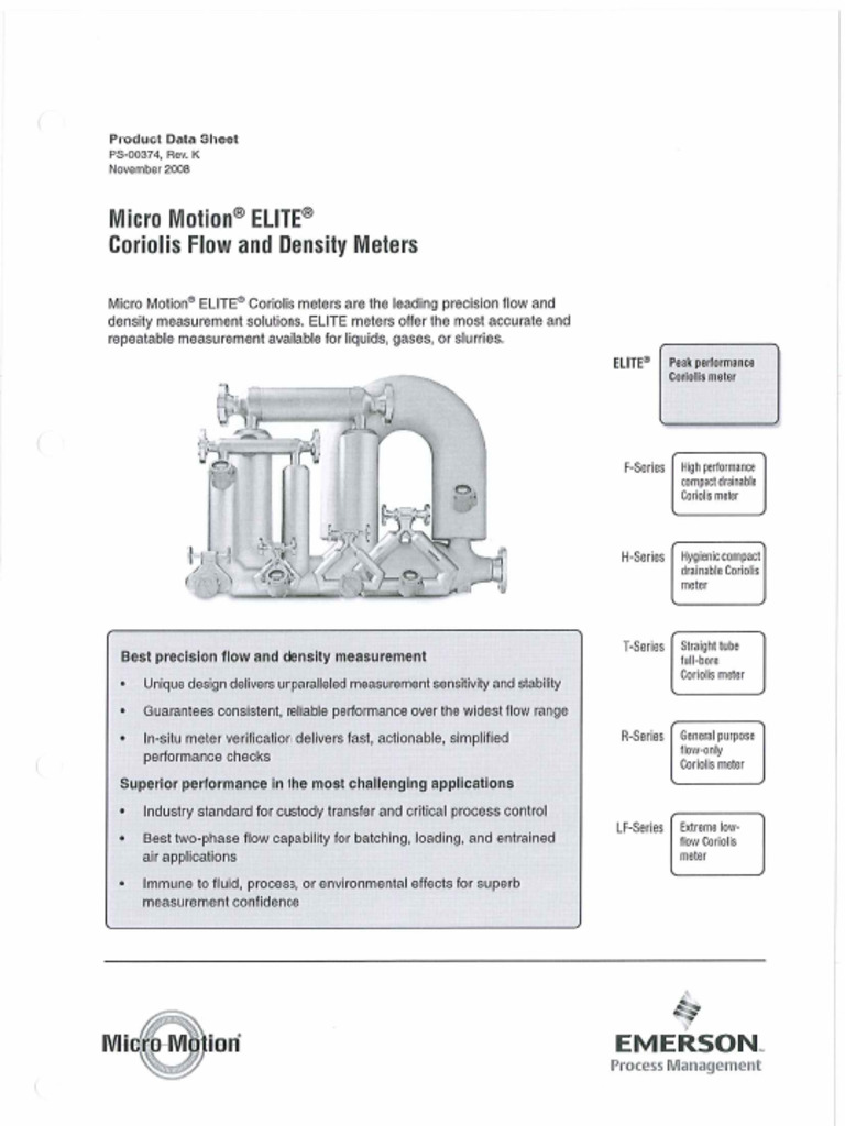 Elite Sensor Data Sheet | PDF