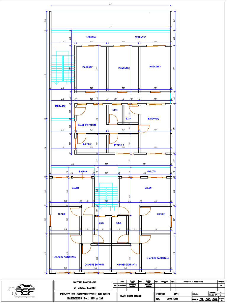 PDF 7 Plan Architectural Étage Côté | PDF