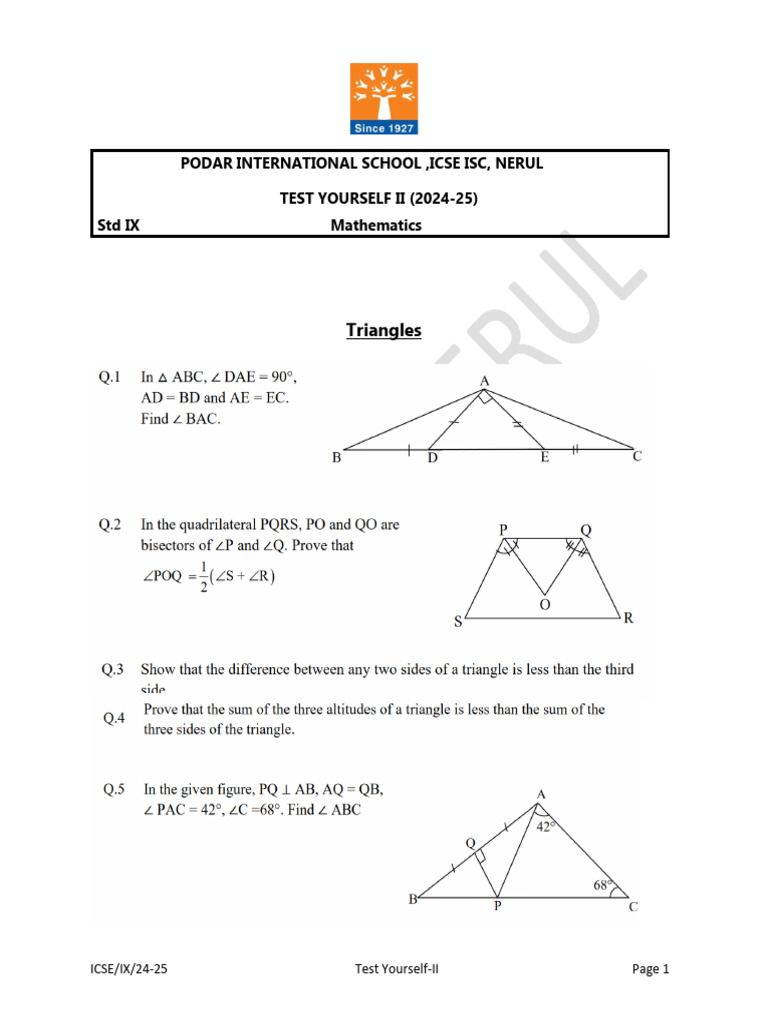 Ix Math Tys 2 | PDF