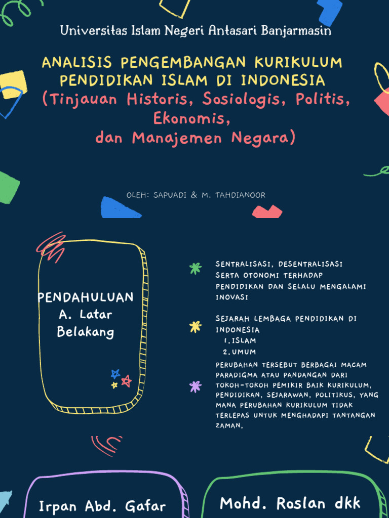 Analisis Pengembangan Kurikulum Pendidikan Islam Di Indonesia | PDF