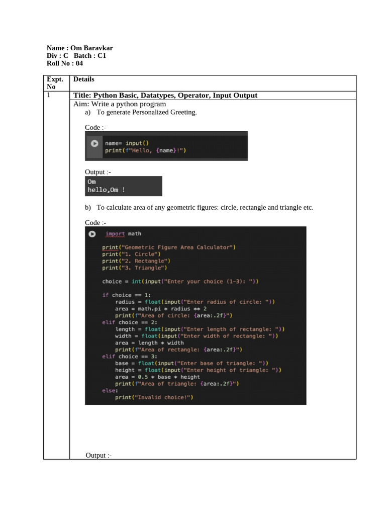 Anushka25 Exp1 | PDF