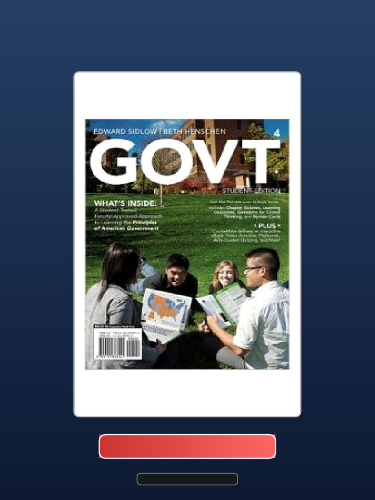 Verified PDF Download GOVT 4th Edition Edward I Sidlow Ebook and ...