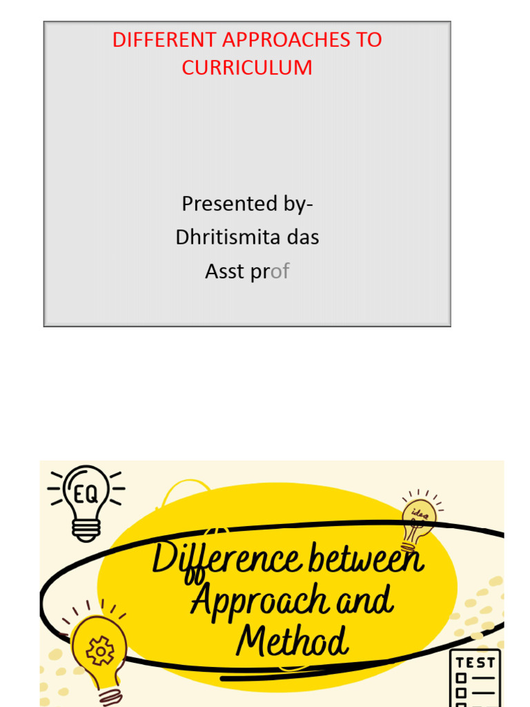 Approaches To Curricula Development | PDF | Curriculum | Behaviorism