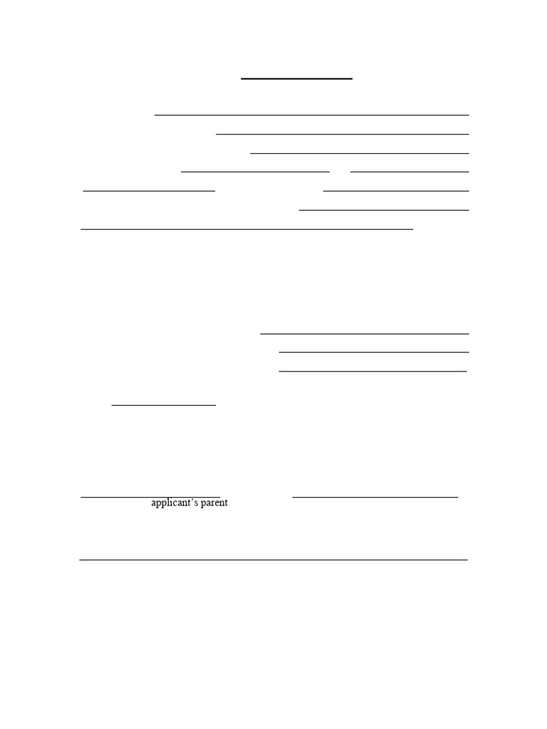 FORM F-II Father Serving X Punjab | PDF