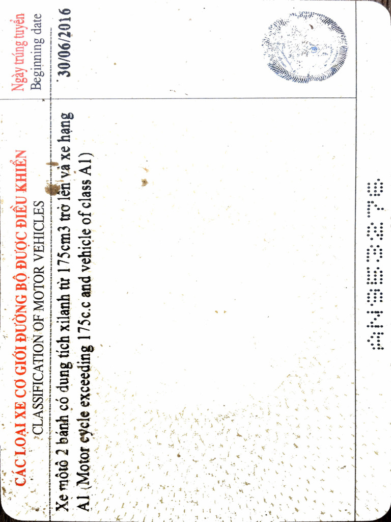 Driving License Brice EVEN Verso | PDF