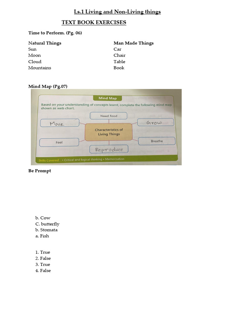 Living vs Non-Living: Grade 3 Science | PDF