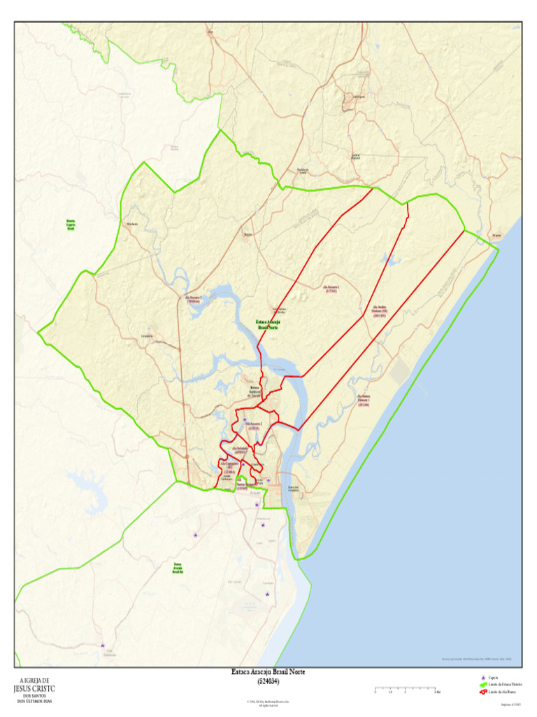 Estaca Aracaju Brasil Norte-(524034)-Tamanho — Pôster | PDF
