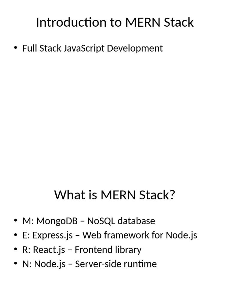 Mern Stack | PDF