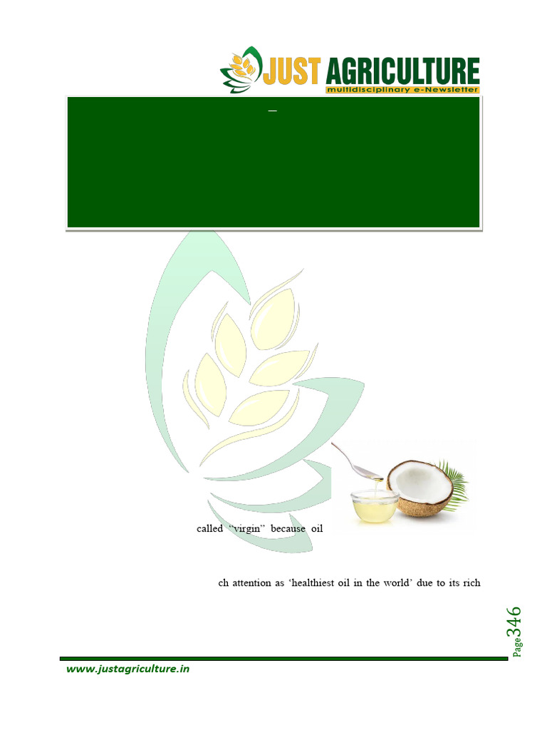 Virgin Coconut Oil (VCO) - Methods of Extraction and Their Benefits ...