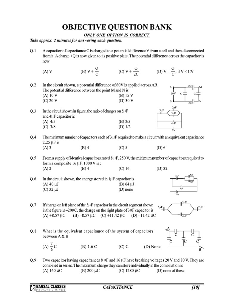 Capacitance Test1 | PDF
