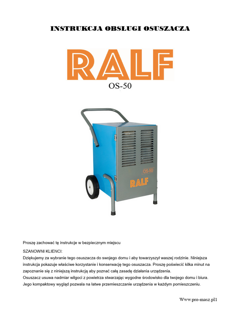Instruckja Ralf Os 50 | PDF