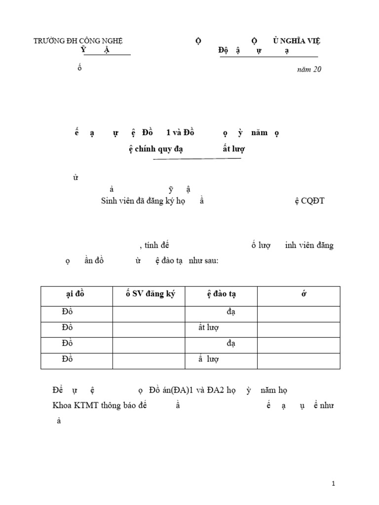 KTMT TB Ke Hoach Do An 1 2 Hoc Ky 2 Nam Hoc 2023 2024 | PDF