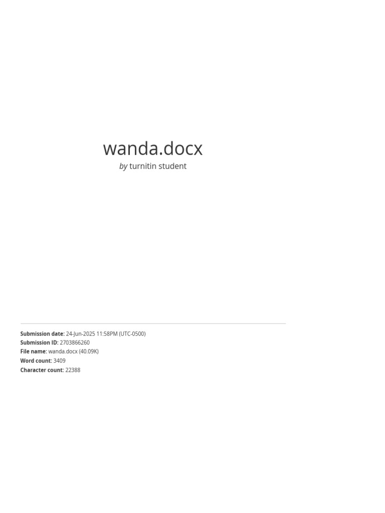 Hasil Plagiarisme Wanda | PDF