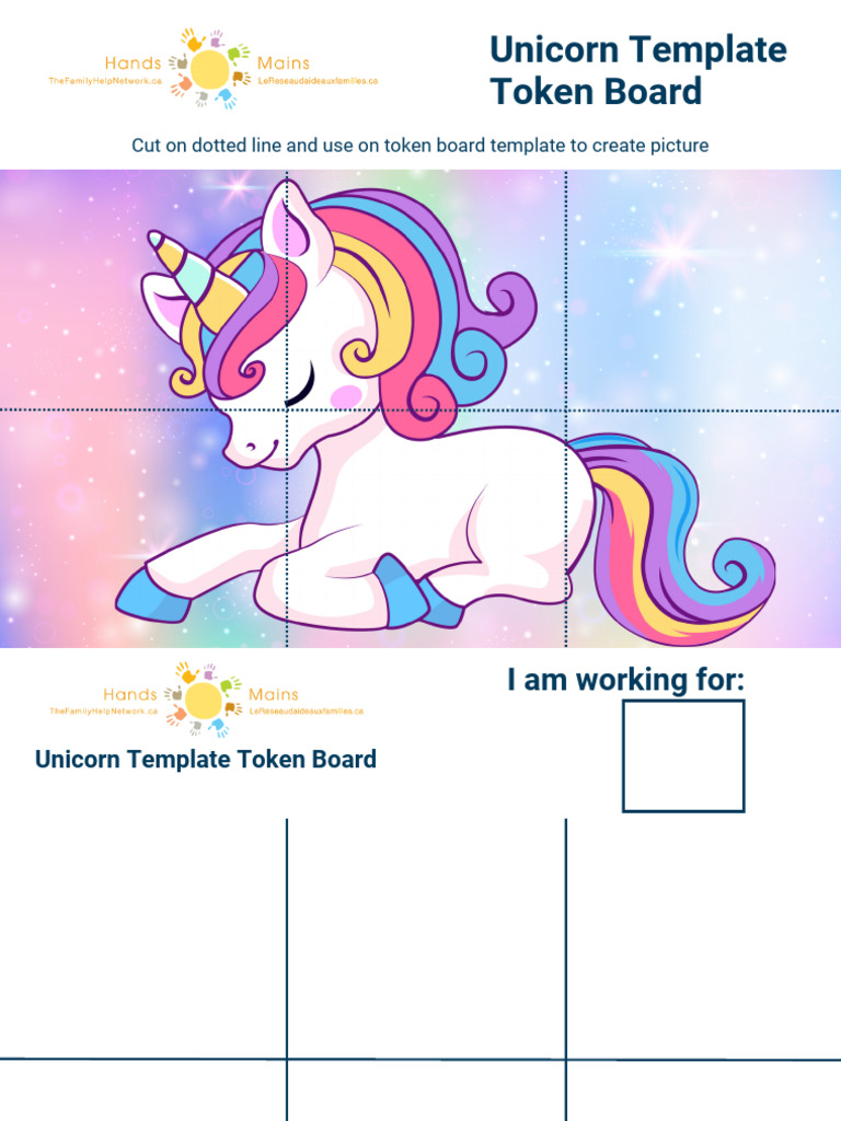 Unicorn Token Board Template | PDF