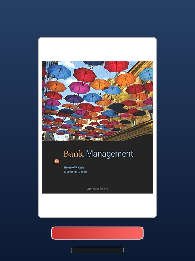 Complete Bundle Bank Management Koch 8th Edition Ebook and TestBank ...