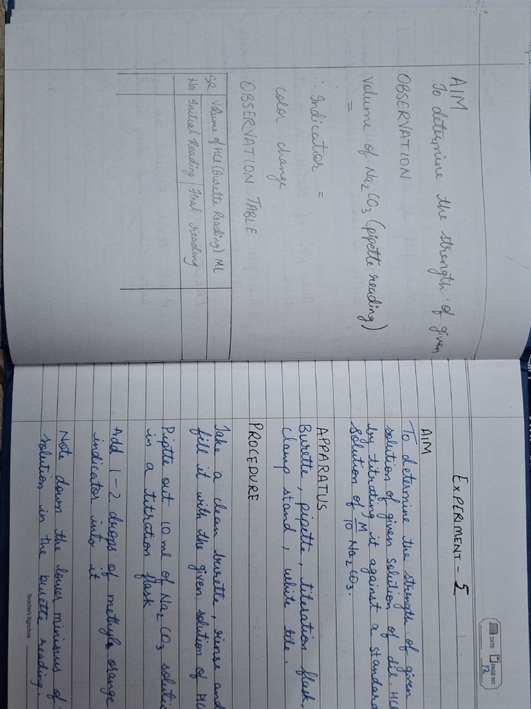 Chem Practical 5, 6, 7, 8 | PDF