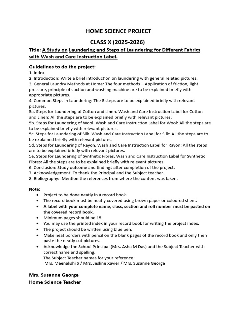 Class X Project (2025-26) 2 | PDF