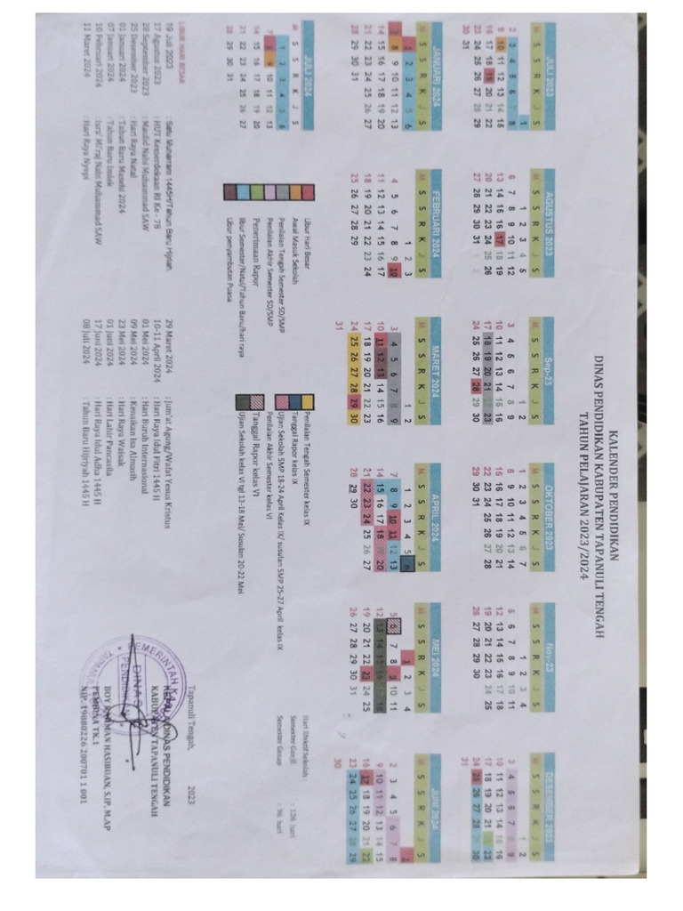 Kalender 20232024 | PDF