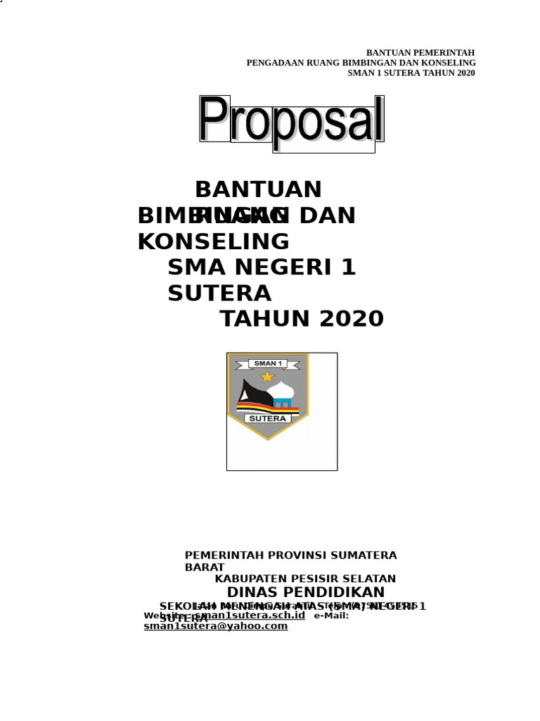 Proposal Ruang BK Oke PDF | PDF