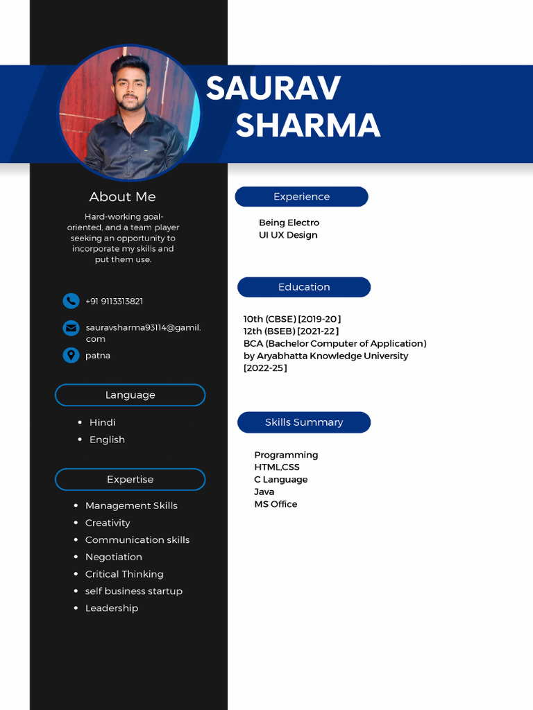 Resume Saurav | PDF