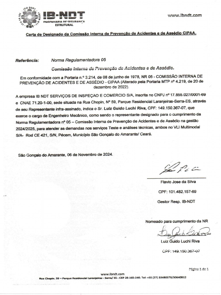 NR 05 Cipaa Vli Pecem | PDF