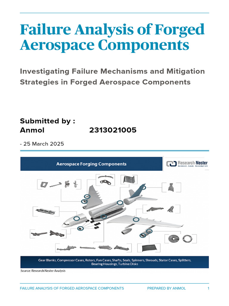 Failure Analysis of Forged Aerospace Components-Anmol | PDF | Fracture ...