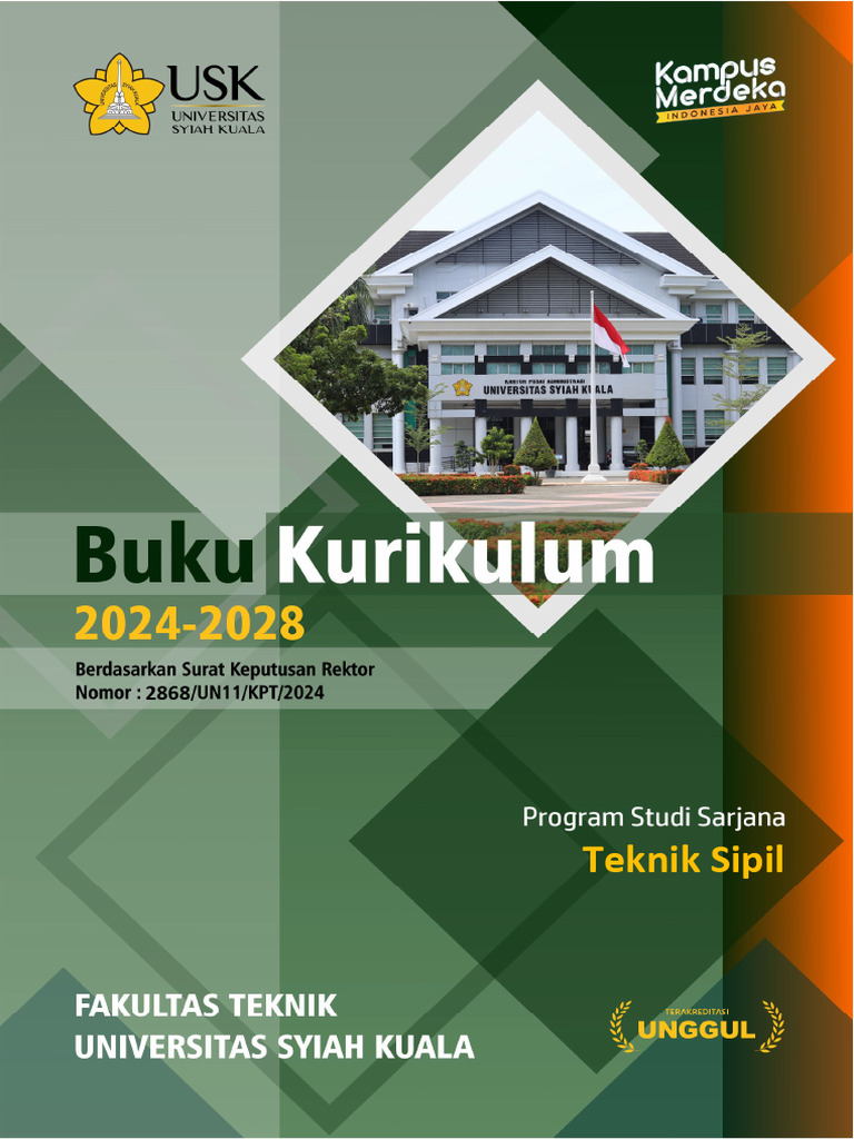 Buku Kurikulum Pogram Studi Teknik Sipil 2024 | PDF