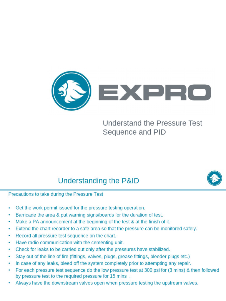 05 Understanding The PID (Pressure Test Sequence) | PDF | Valve | Fluid ...