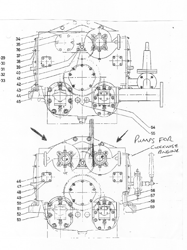 Water Pump Rotation Clockwise Engine | PDF
